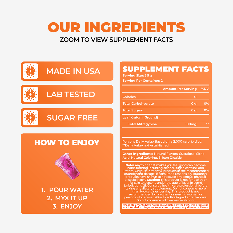 Buy Flavored Kratom Stick Pack Extra Strength - Kratomyx | FREE ...